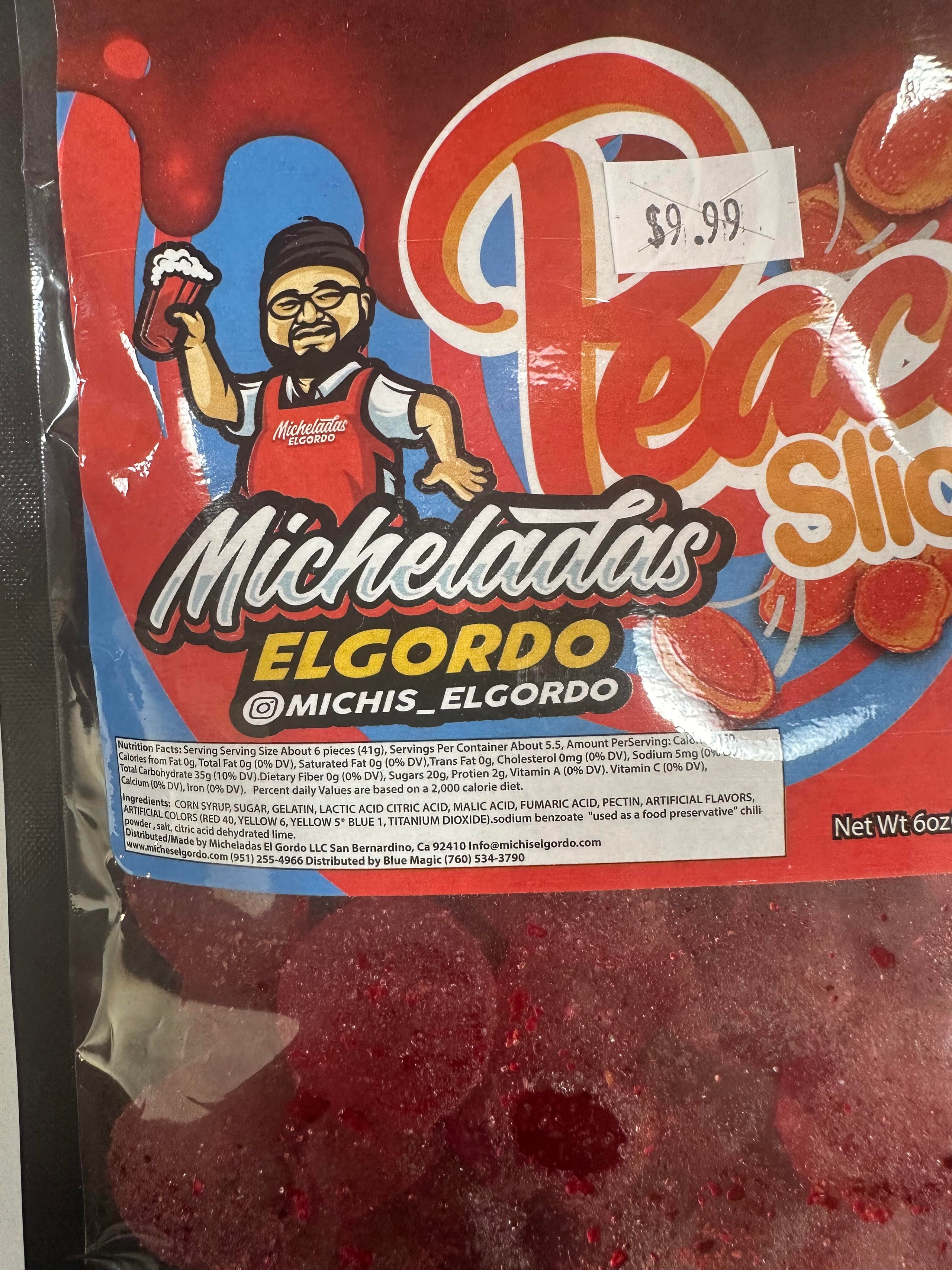 Micheladas peach slices candy | Garrison Goodies